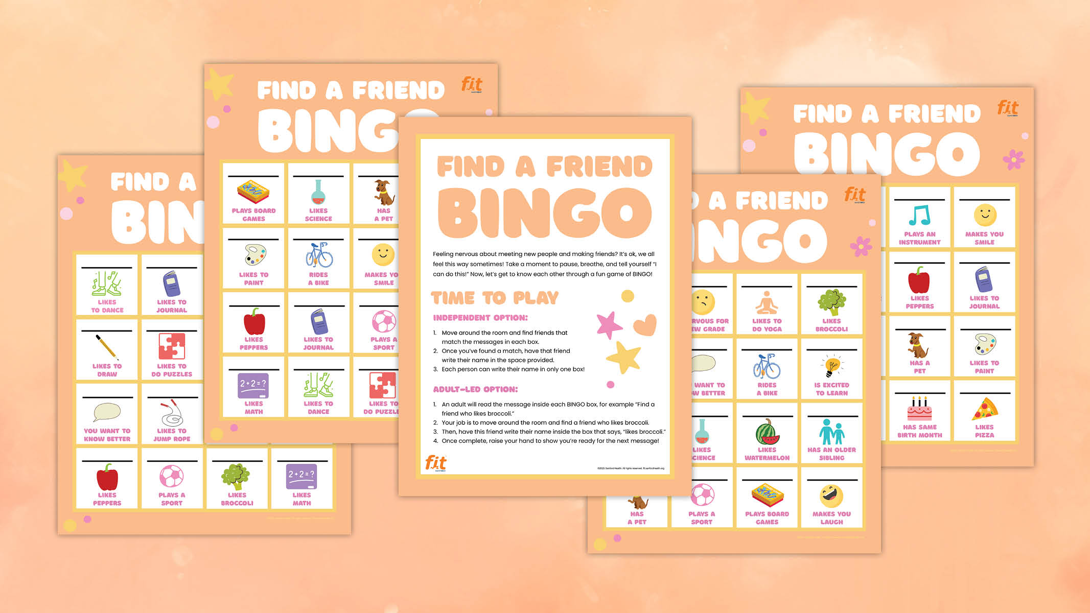 Find a Friend BINGO | Sanford Fit