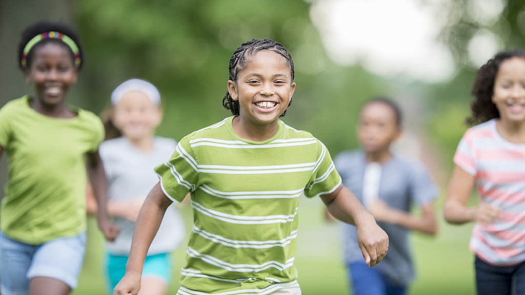 Kids Playing Freeze Tag