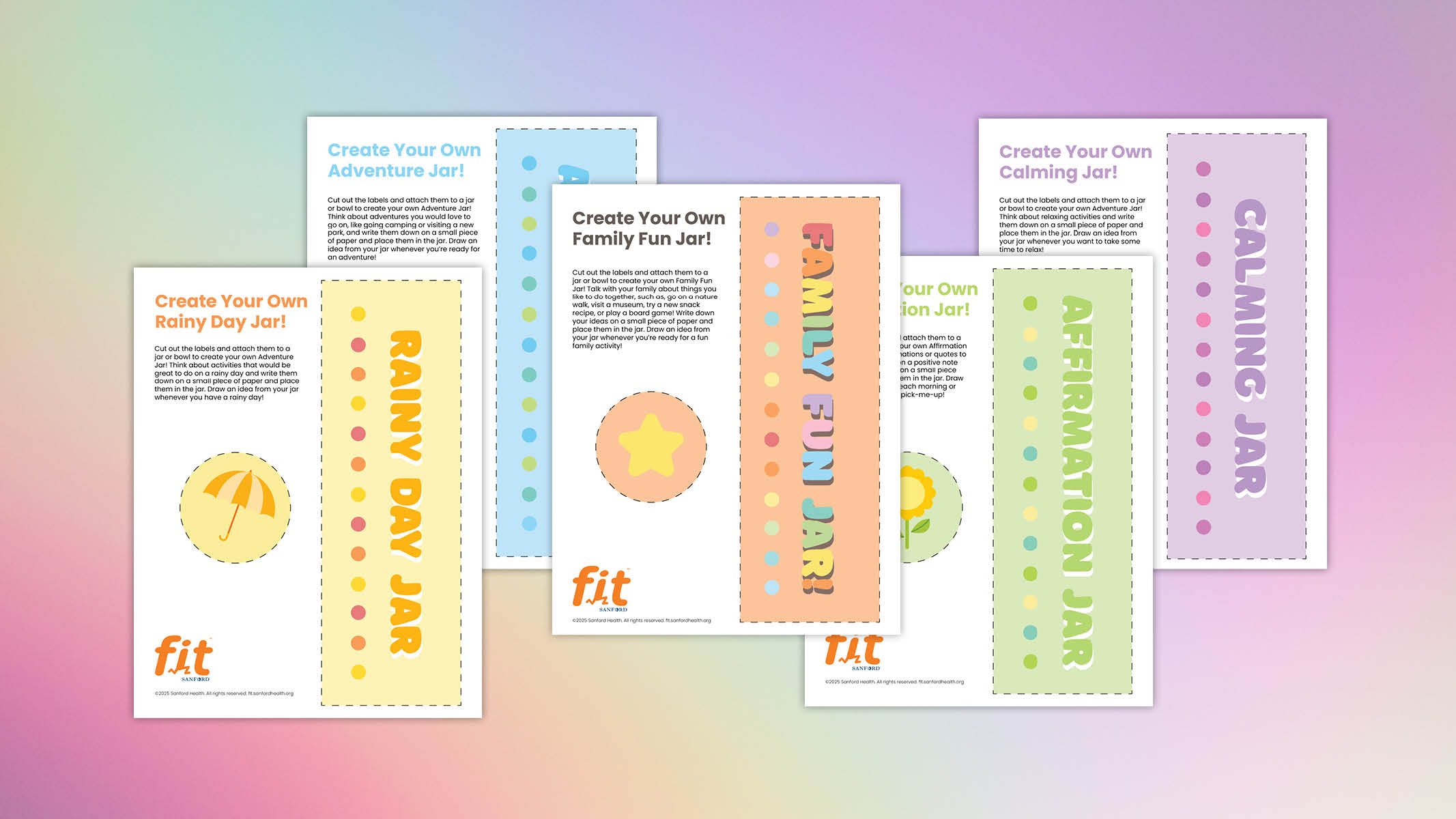 Family Fun Jar: Printable Activity Kit | Sanford Fit