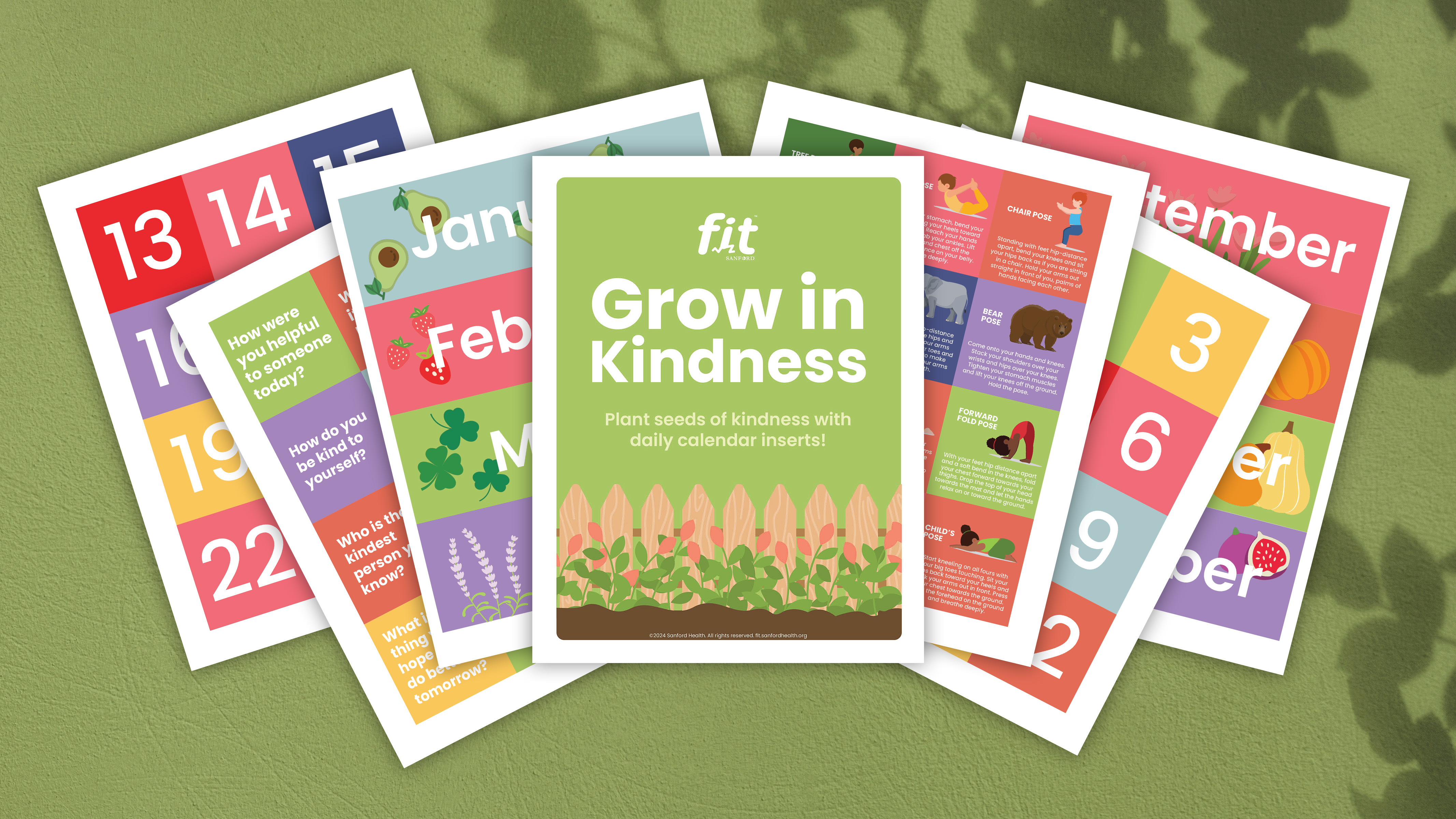 Grow in Kindness Calendar | Sanford Fit