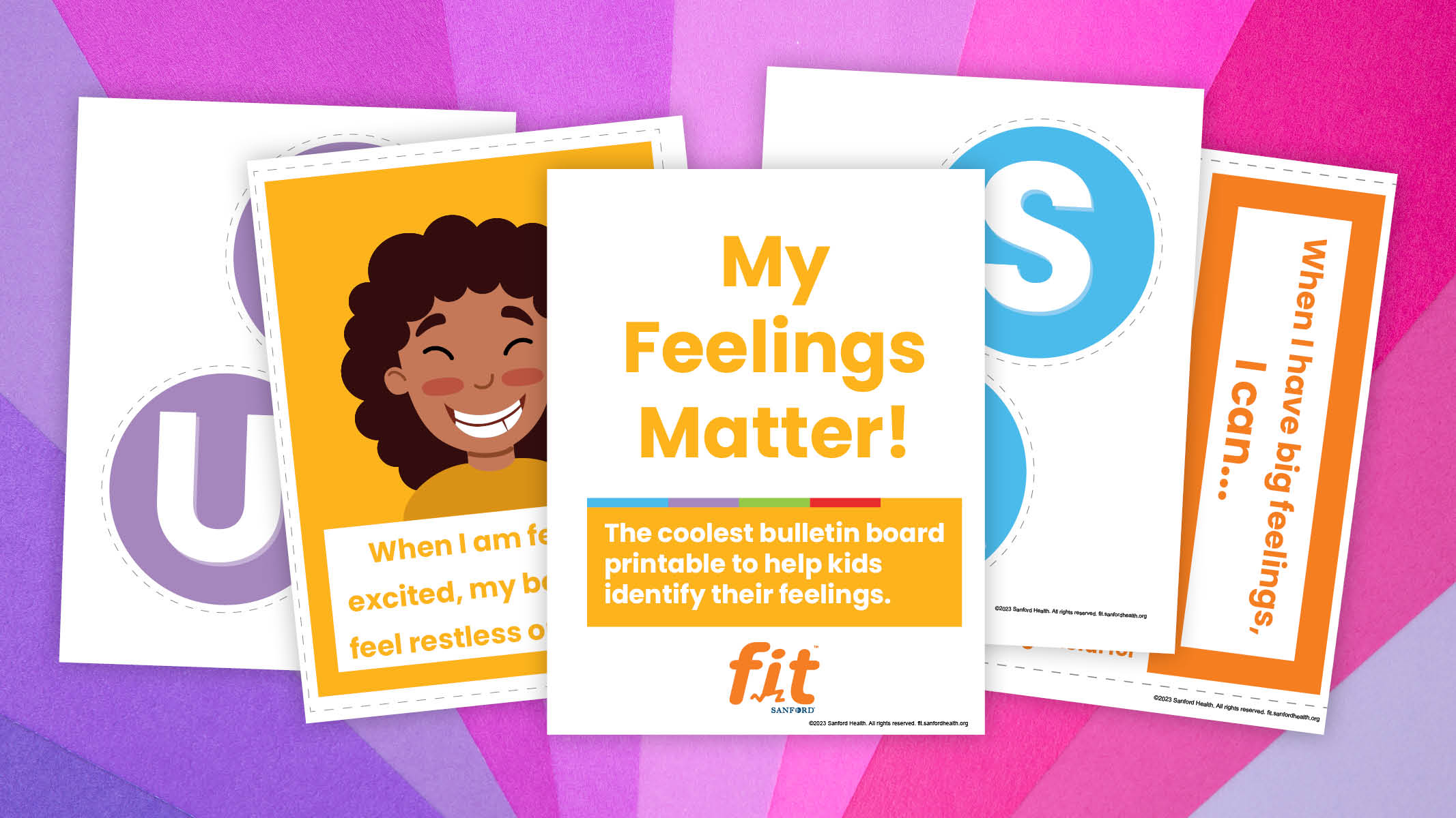 My Feelings Matter! A Printable Bulletin Board Kit | Sanford Fit