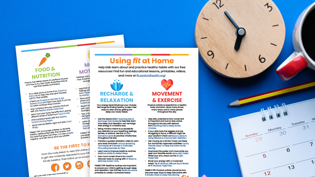 Using fit at Home Printable: A Printable Guide | Sanford Fit