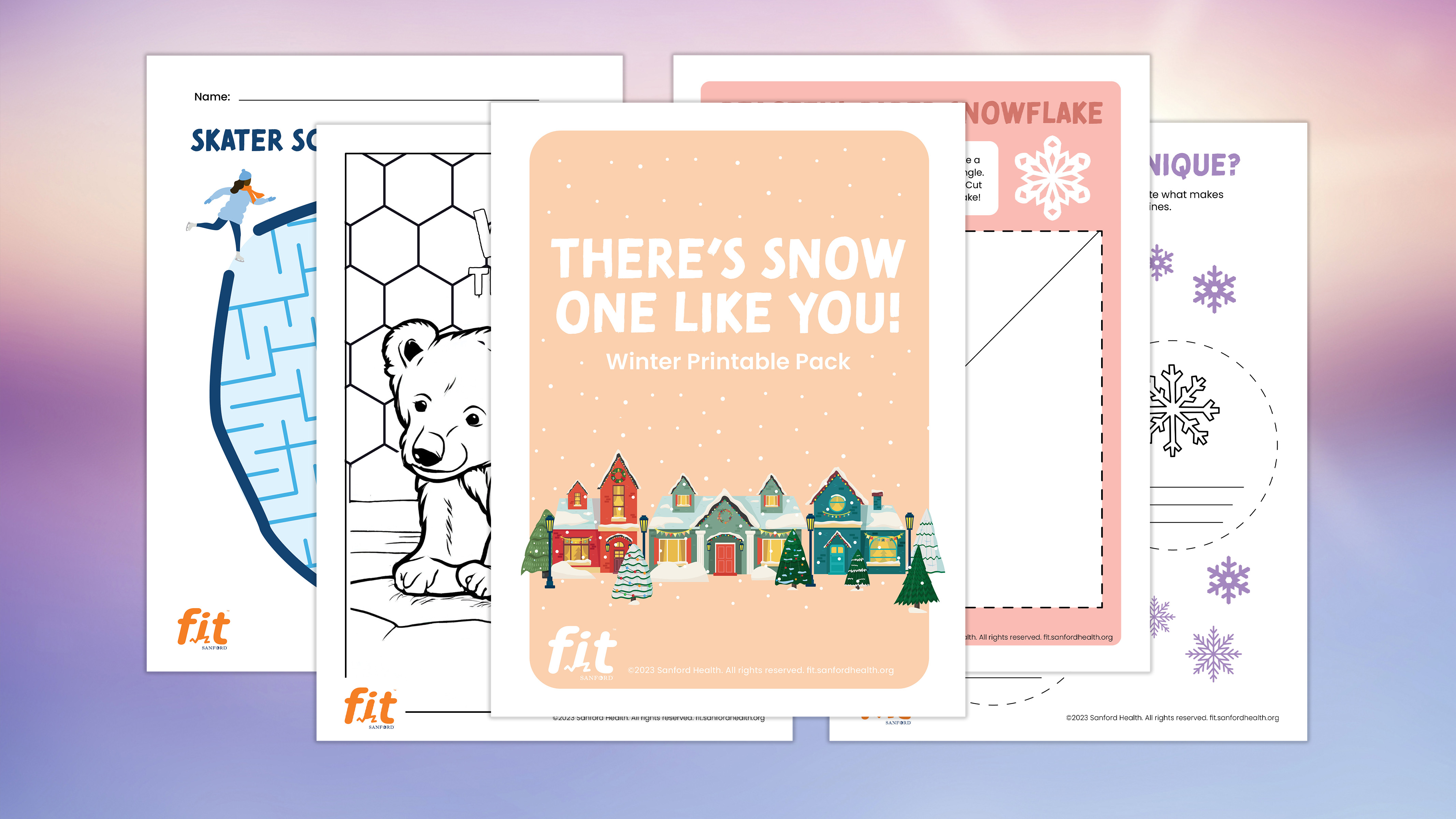 There's Snow One Like You Winter Printable Pack | Sanford Fit
