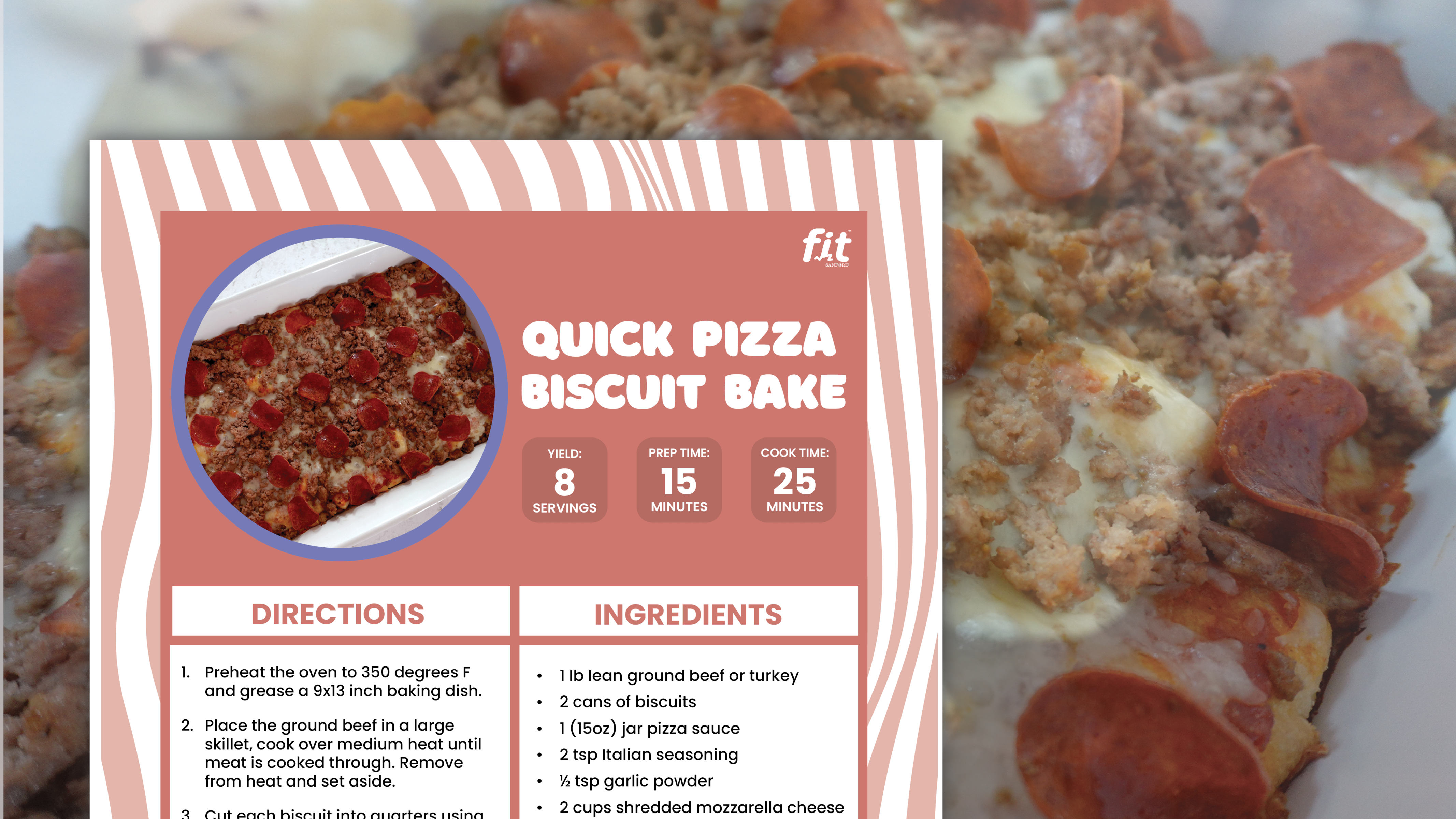 Simple and Nutritious Recipes for Teens: Quick Pizza Biscuit Bake ...