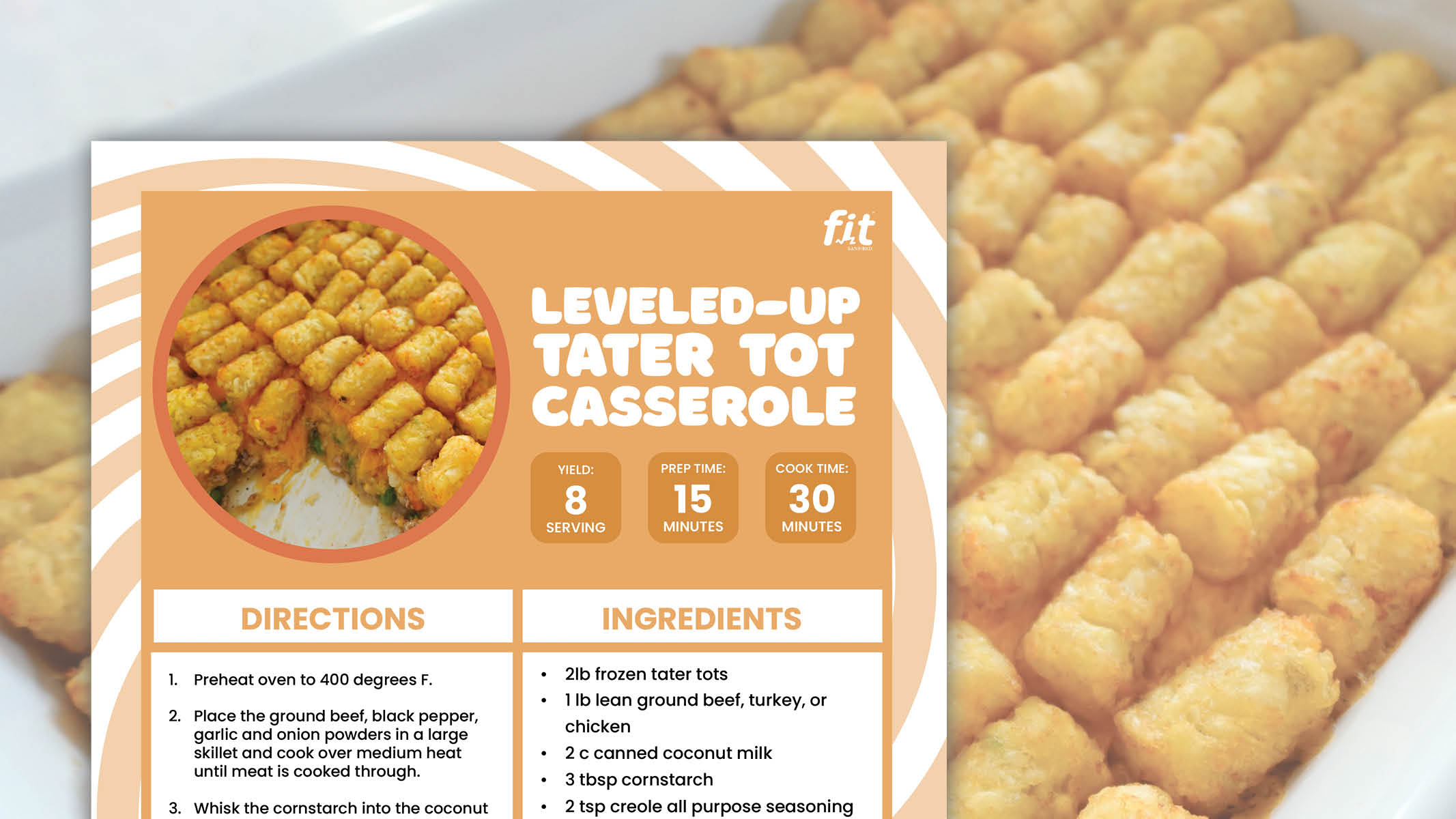 Simple and Nutritious Recipes for Teens: Leveled-Up Tater Tot Casserole ...