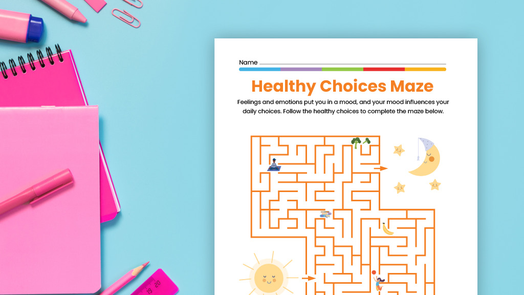 Healthy Choices Maze | Sanford Fit