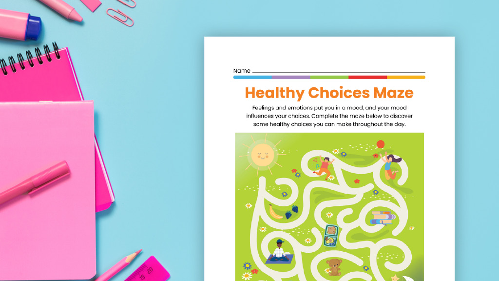 Healthy Choices Maze | Sanford Fit