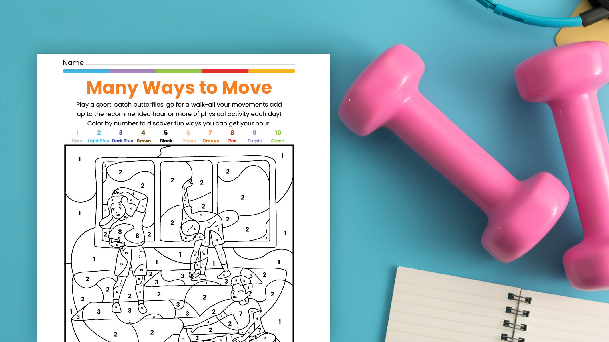 Many Ways to Move: Physical Activity Planning Sheet | Sanford Fit